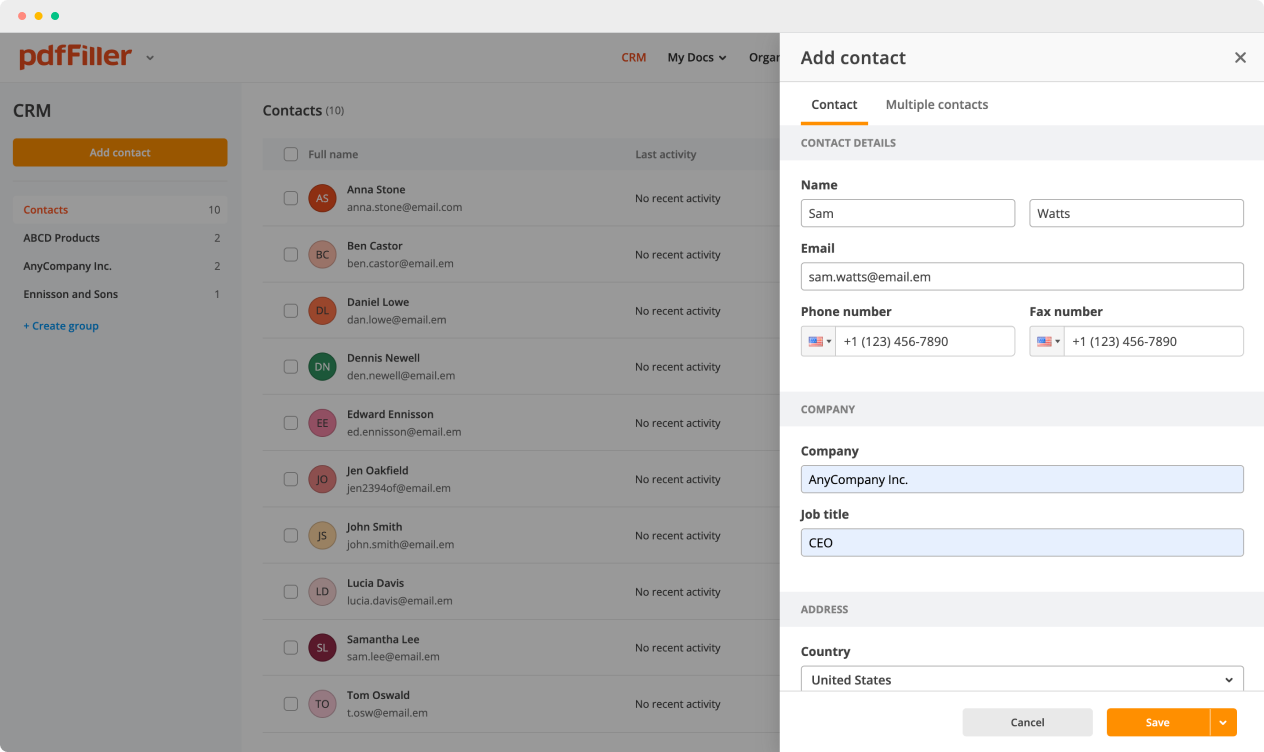 Extract Fillable Fields From A Pdf Using Crm Pdffiller
