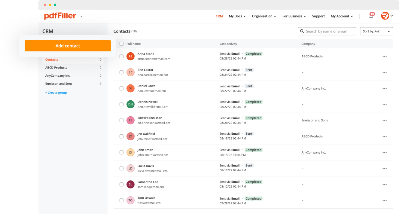Export Protected Invoice Documents Using Crm Pdffiller