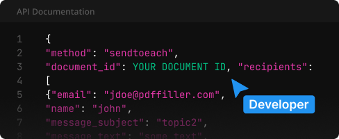 Edit PDF Documents using API - pdfFiller