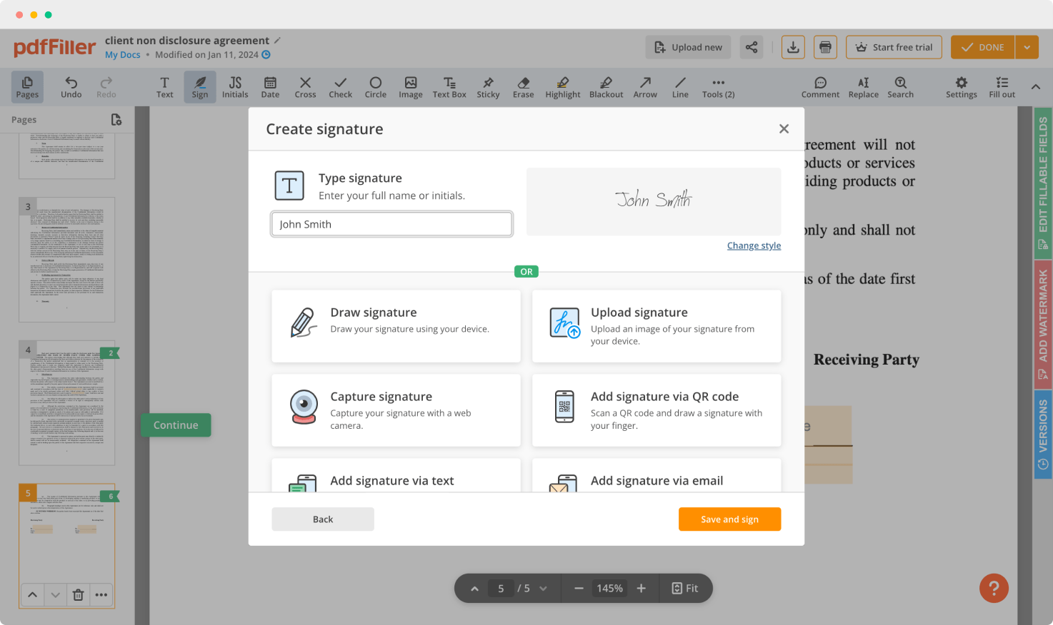 How PDF Signature - For Free | pdfFiller