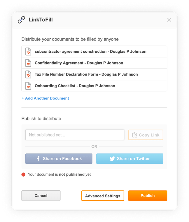 Subcontractors onboarding workflow | pdfFiller