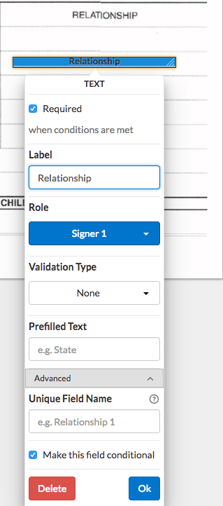Add Conditional Fields to the document | pdfFiller