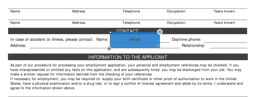Add initials to your document | pdfFiller