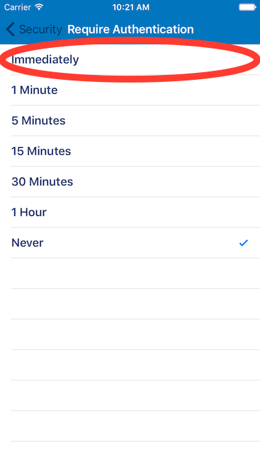 Enable Session Inactivity Timeout on iOS | pdfFiller