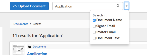 Search for documents across the whole organization | pdfFiller